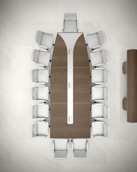 Contemporary conference table - ISIXTY - Codutti Furniture Srl - wooden ...