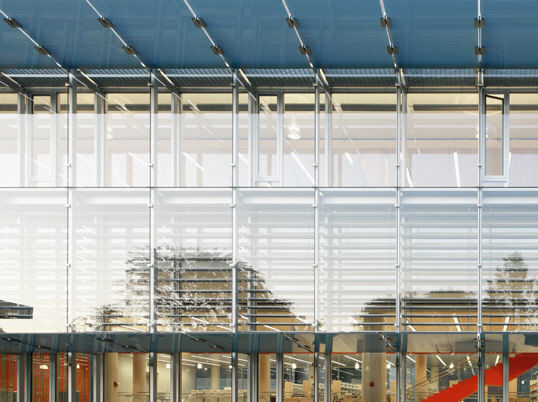 Stick system curtain wall - CAMBRIDGE PUBLIC LIBRARY - Josef Gartner ...