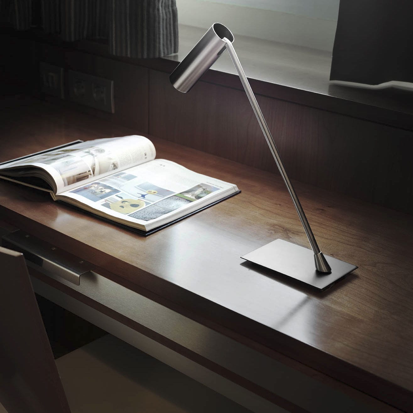 Desk lamp - TUB - Pujol Iluminacion - steel / contemporary / corded