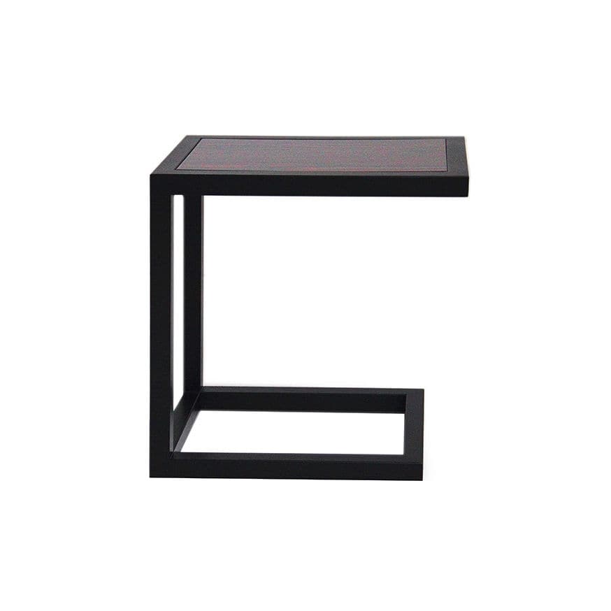 Contemporary bedside table - LI - Viveti - wooden / lacquered metal ...