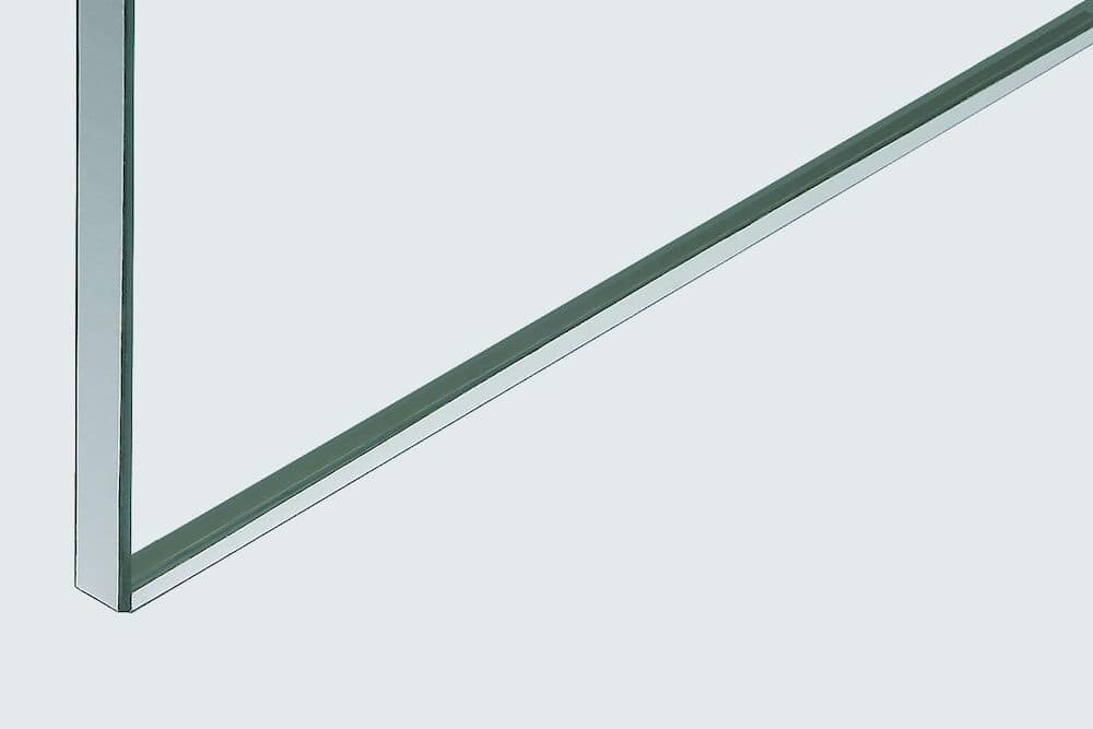 Edge-to-edge partition - Promat®-SYSTEMGLAS - Promat - with glass panel ...