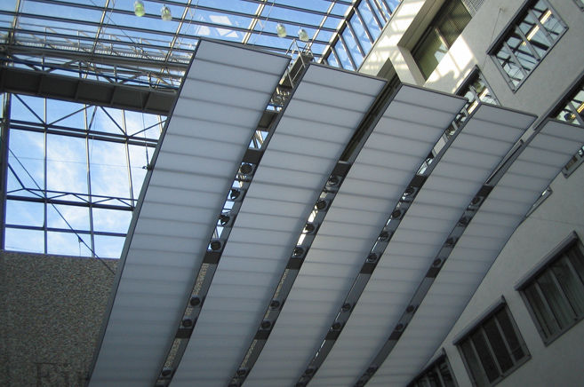 ETFE architectural membrane - BONN TELEKOM - Hightex - PVC / PTFE ...
