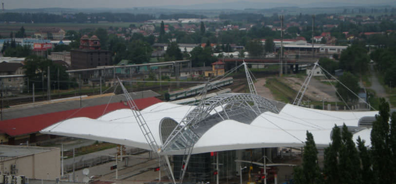 Fabric architectural membrane - BUS TERMINAL - Hightex - ETFE ...