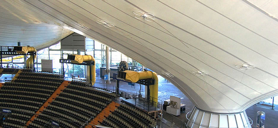 Cable-and-membrane tensile structure - MUNICH OLYMPIC - Hightex - roof ...