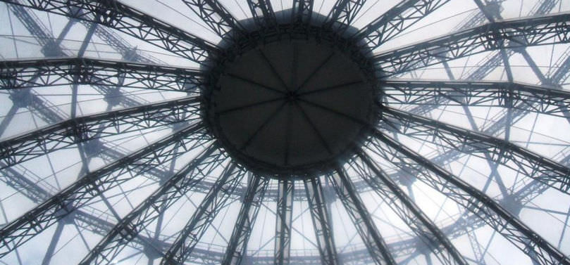Metal frame tensile structure - GASOMETER BERLIN - Hightex - dome ...