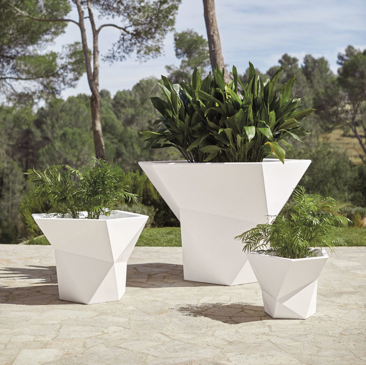 Polyethylene plant pot - FAZ - VONDOM - home / white