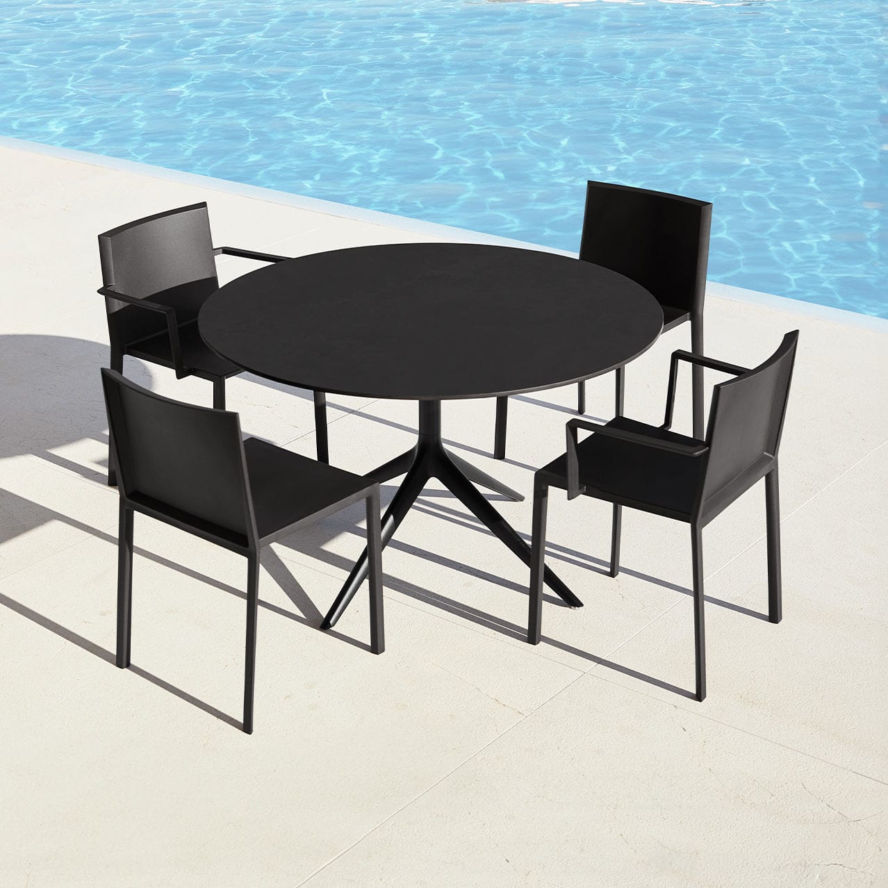 Extruded aluminum table base - MARI-SOL - VONDOM - cast aluminum ...