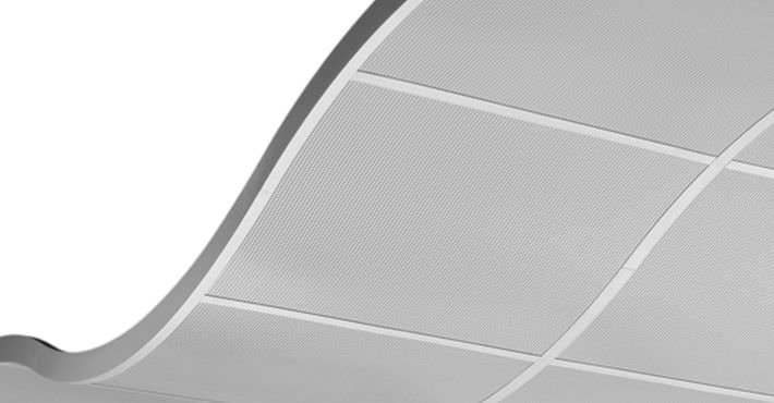 Metal suspended ceiling - CURVGRID™: TWO-DIRECTIONAL - CHICAGO METALLIC ...
