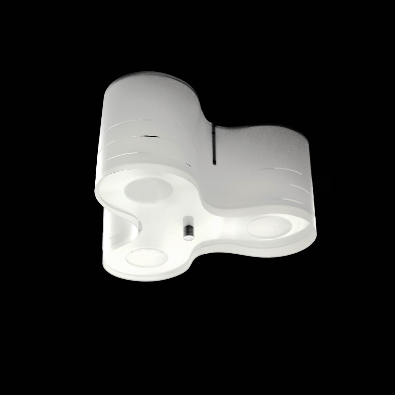 Contemporary ceiling light - CLOVER - BSWEDEN - round / glass / steel