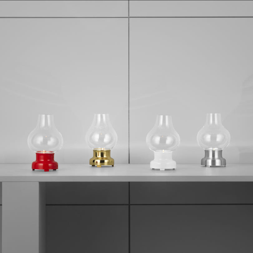 Table lamp - OFIR - ATELJE LYKTAN - aluminum / glass / contemporary