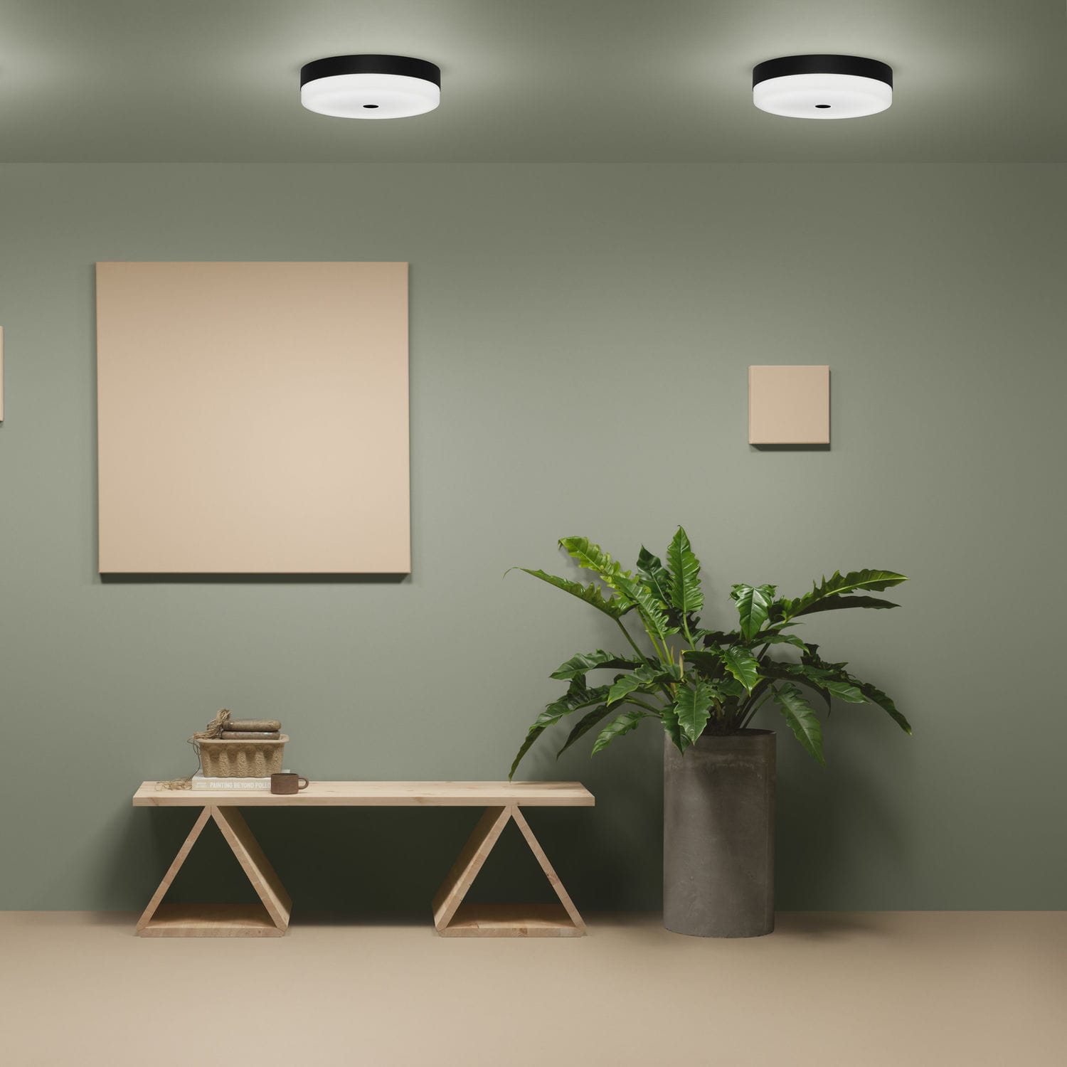 Minimalist design ceiling light - PILO - ATELJE LYKTAN - round ...