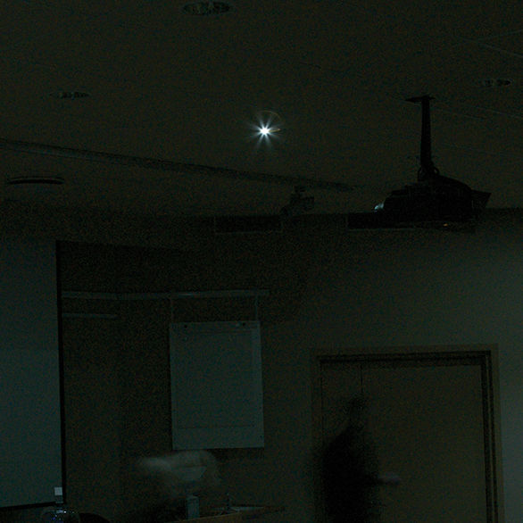 Ceiling emergency light - EMLED - FAGERHULT - recessed ceiling / round ...