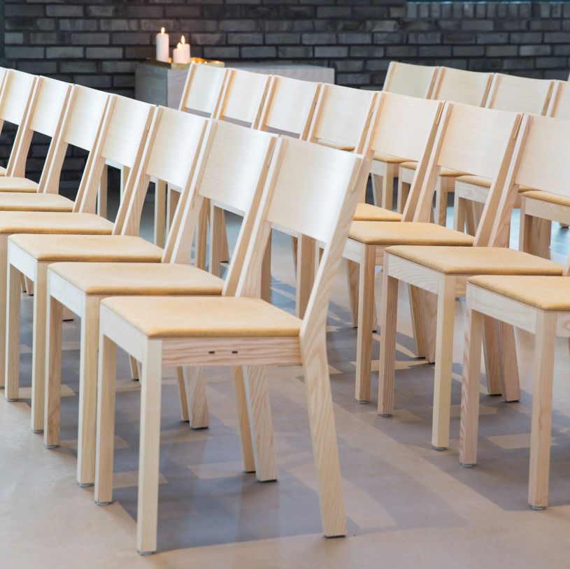 Contemporary chair - AKUSTIK I - GARSNAS - indoor / fabric / ash