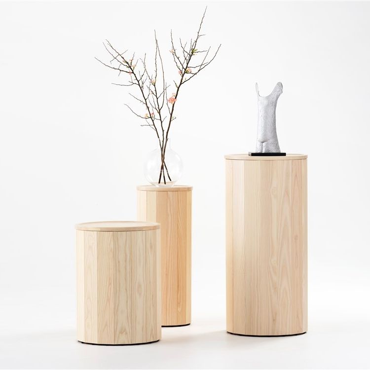 Contemporary side table - CAP PODIUM - KARL ANDERSSON - oak / solid ...