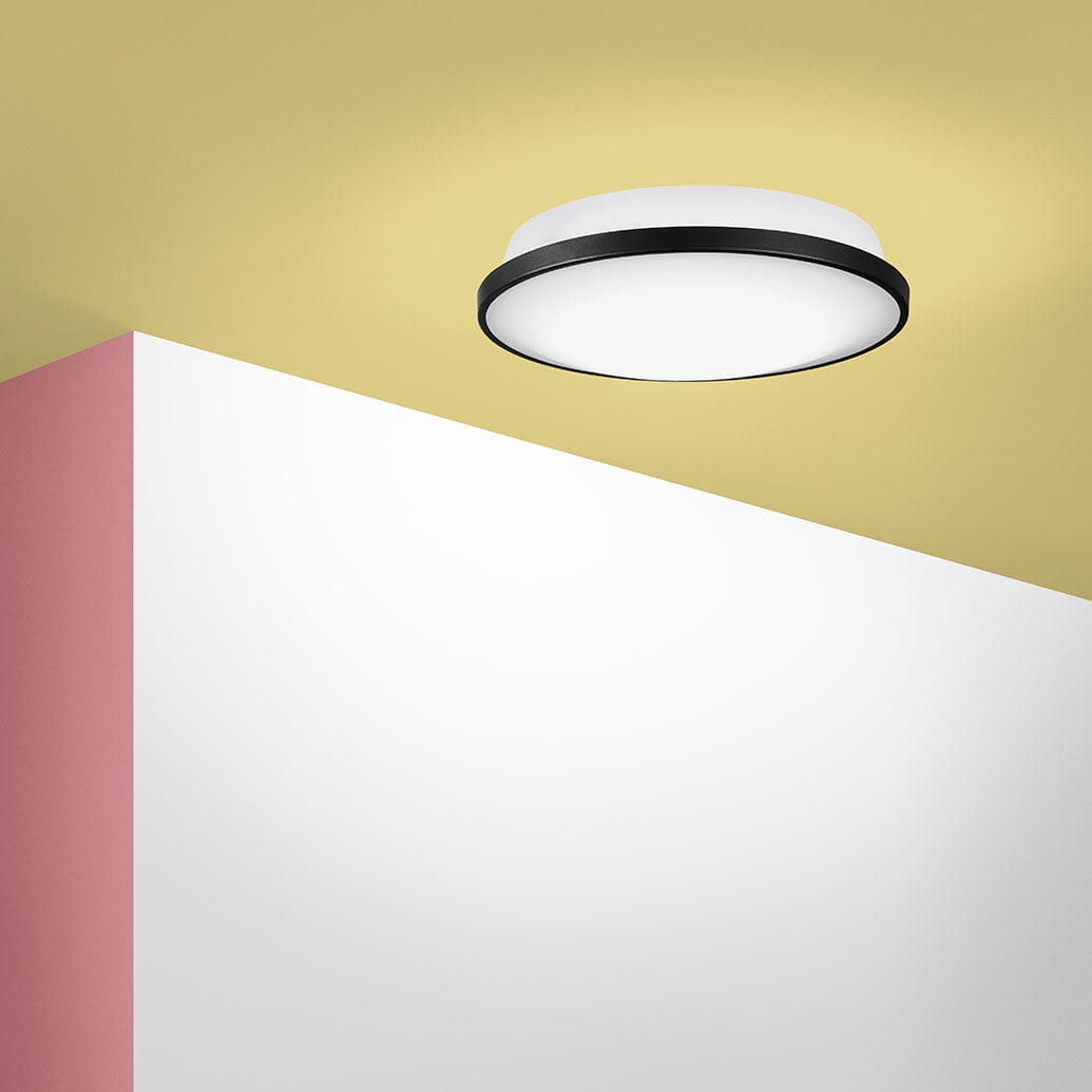 Contemporary ceiling light - SOL - ZERO - round / aluminum / steel