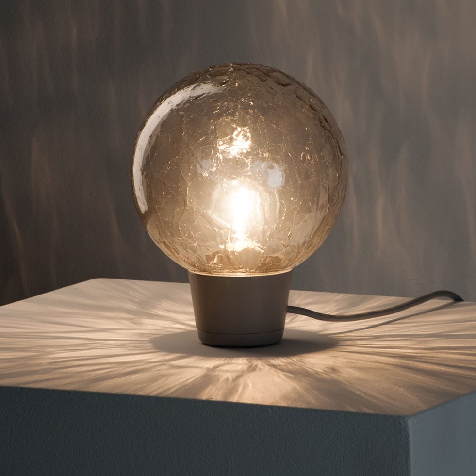 Table lamp - SHIBUYA - ZERO - aluminum / painted aluminum / blown glass