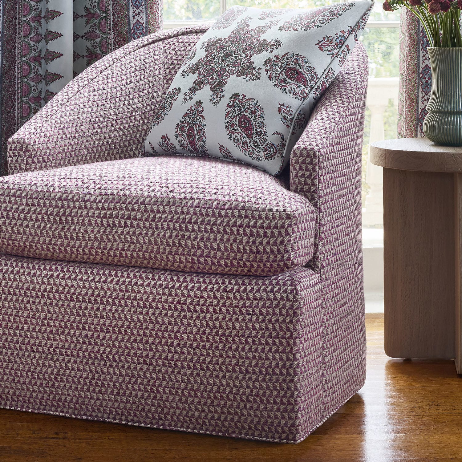 Upholstery fabric - POLLUX - Thibaut - plain / cotton / linen