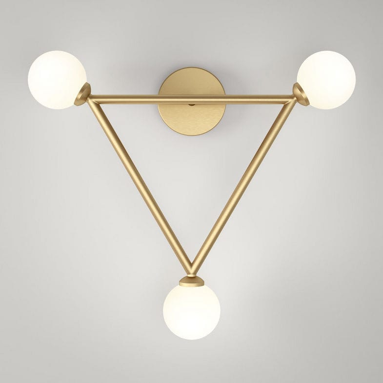 Contemporary wall light - TRIANGLE - Atelier Areti - indoor / brushed ...