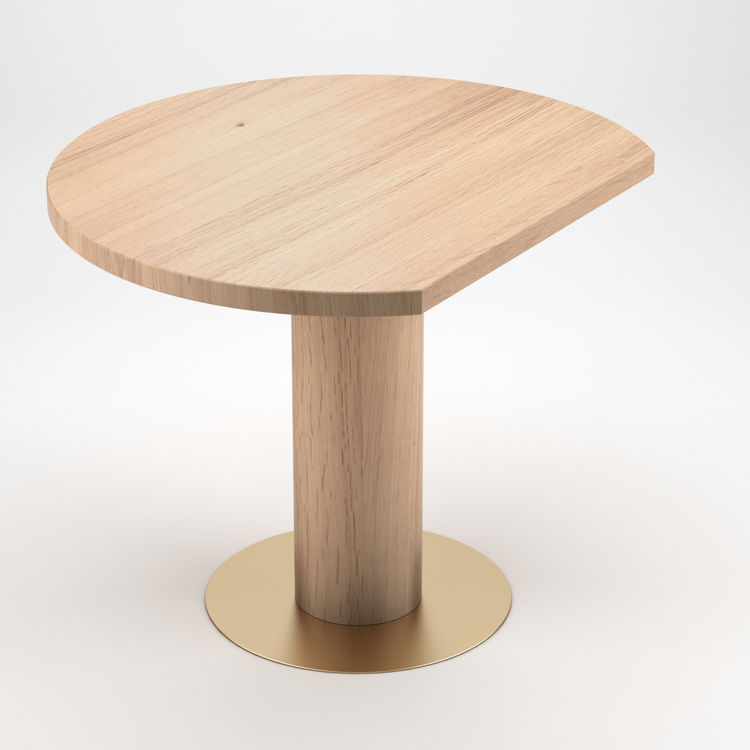 Contemporary table - CUT CIRCLE - Atelier Areti - oak / round