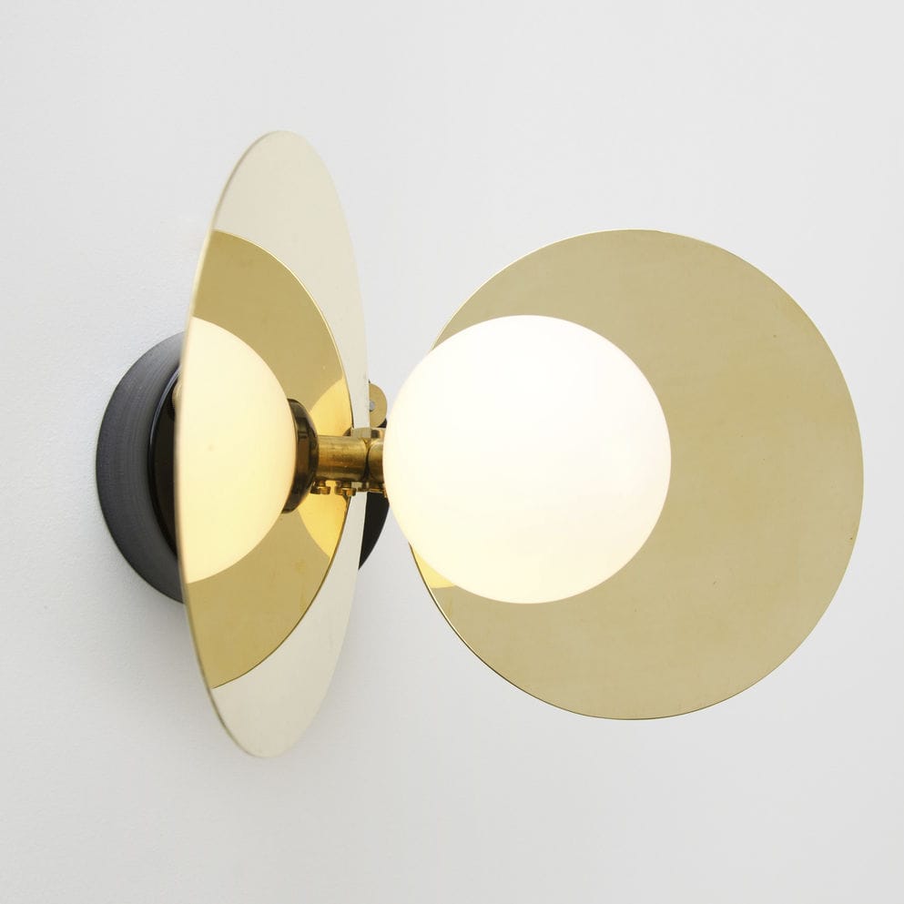 Contemporary wall light - ILIOS - Atelier Areti - indoor / metal / glass
