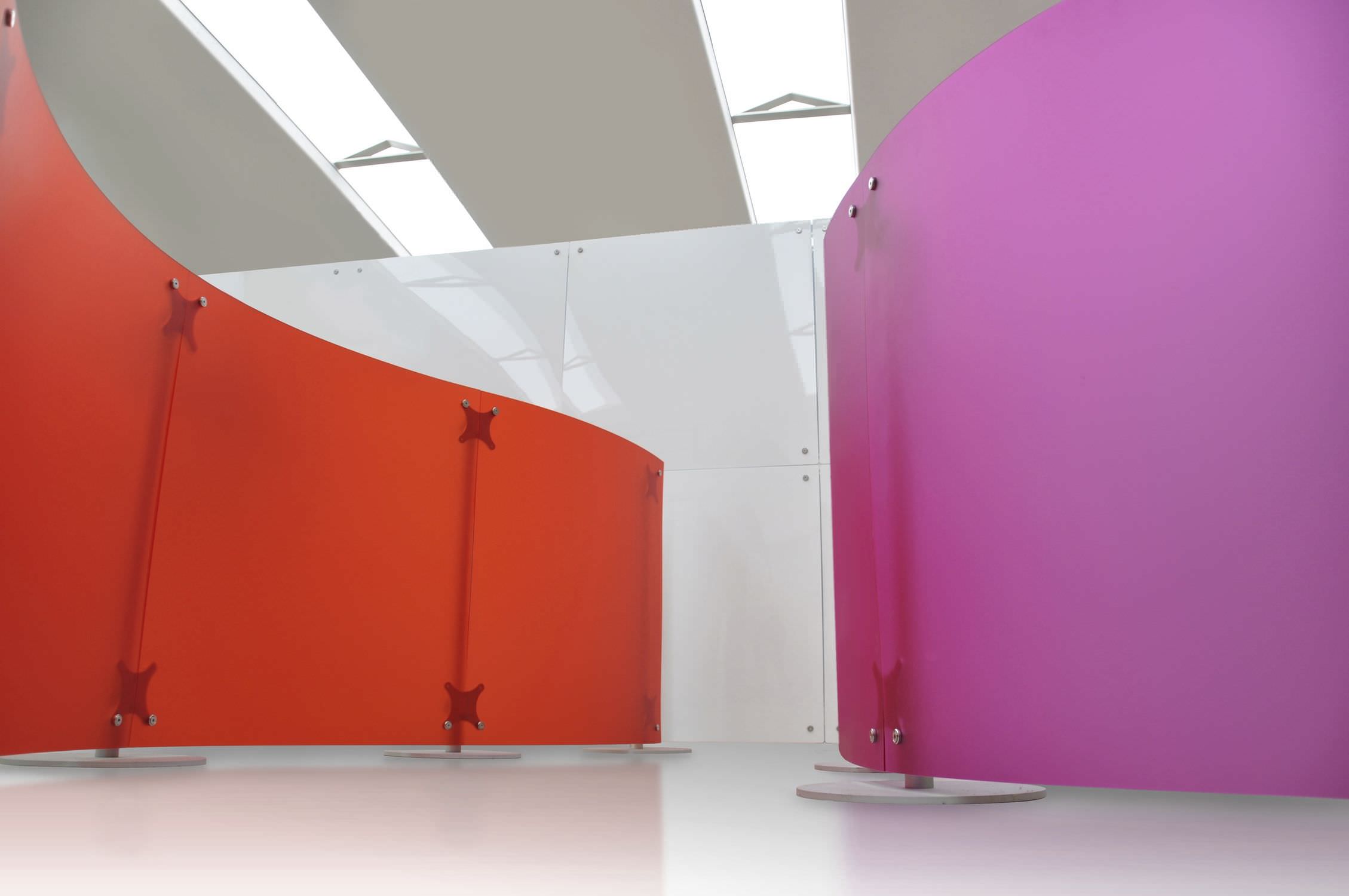 Contemporary screen - FLUOWALL MOVABLE - PAXTON - polycarbonate ...