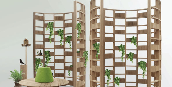 Panel screening - Deesawat Industries - wooden / wood look / modular