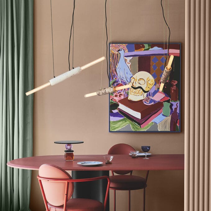 Pendant lamp - LIMBO - Design By Us - marble / contemporary / corded