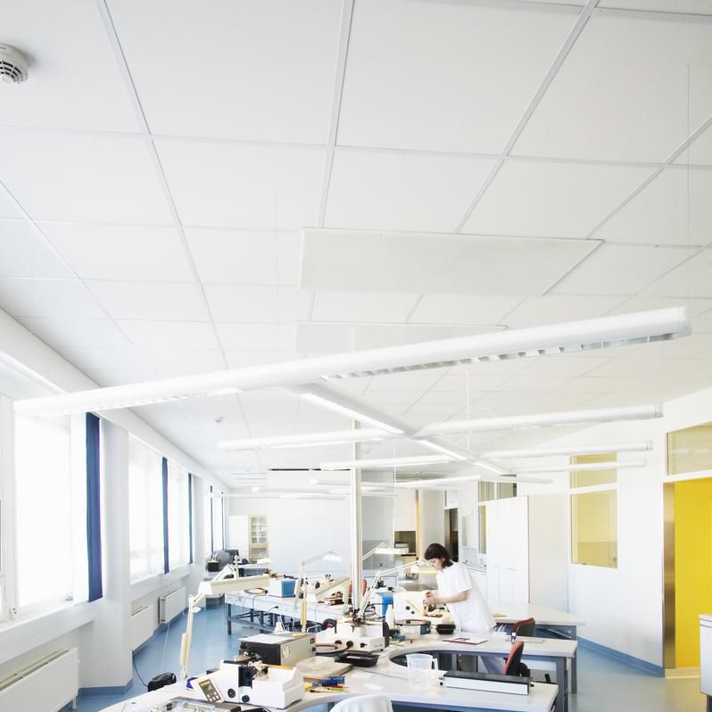 Glass wool suspended ceiling - HYGIENE CLINIC™ A - Saint-Gobain Ecophon ...