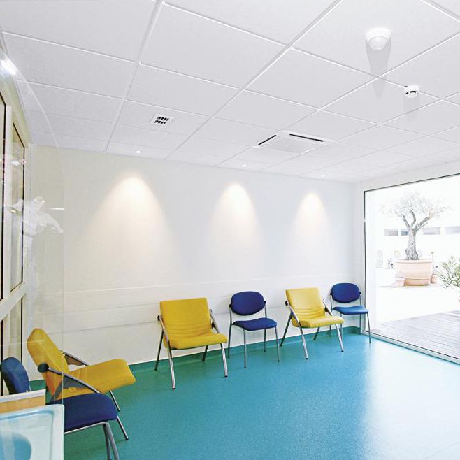 Glass wool suspended ceiling - HYGIENE CLINIC™ E - Saint-Gobain Ecophon ...