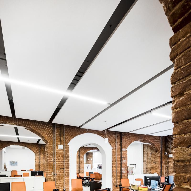 Glass wool suspended ceiling - SOLO™ RECTANGLE - Saint-Gobain Ecophon ...