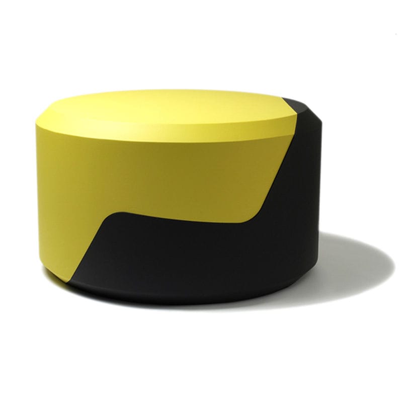 Contemporary pouf - ORCA ROUND - Feek - coated foam / commercial