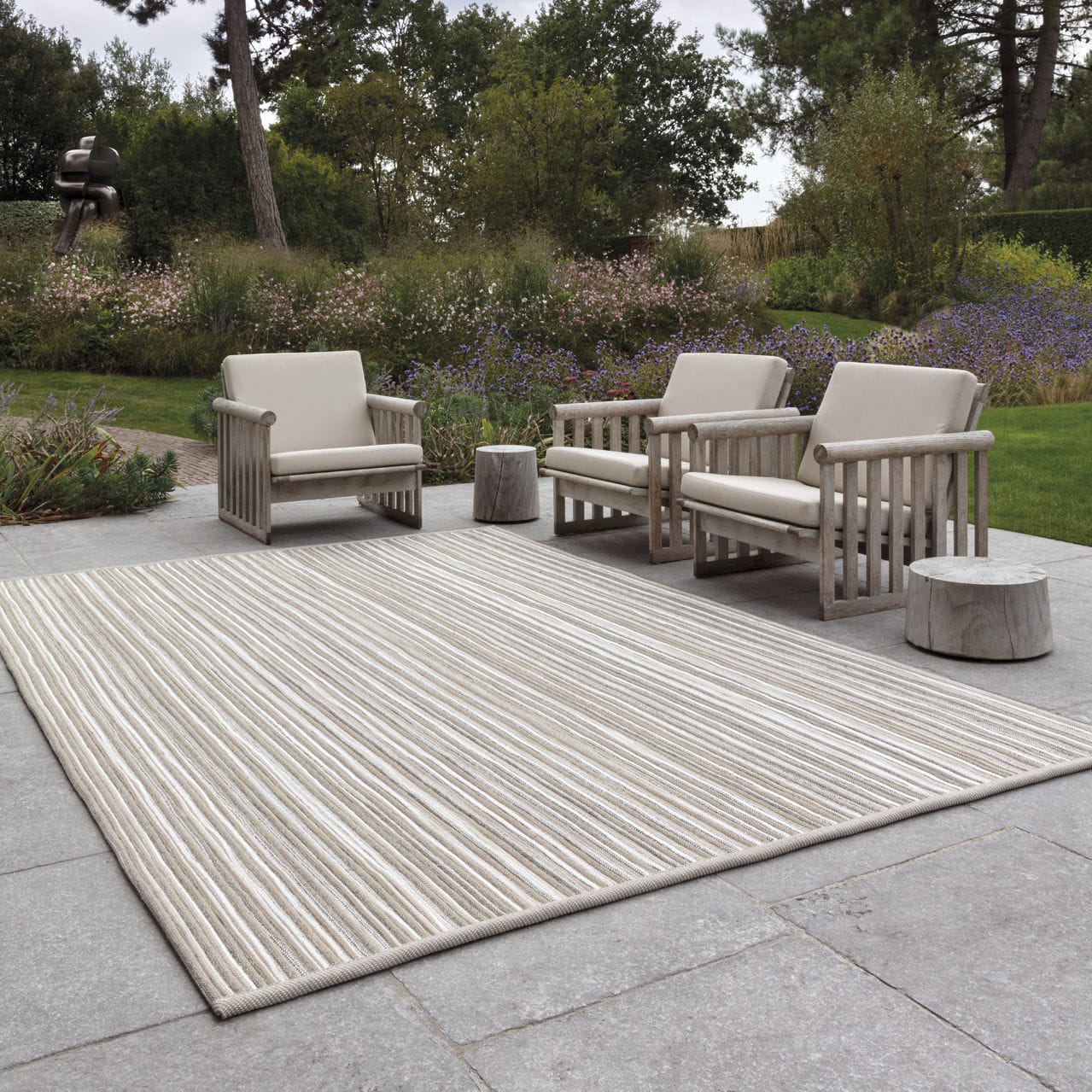 Contemporary rug - LEVANTE - Limited edition - striped / polypropylene ...