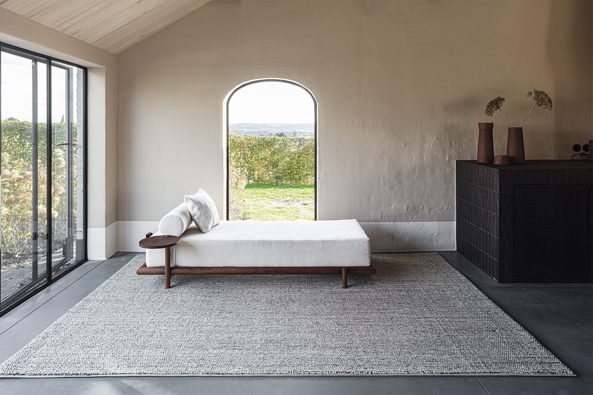 Contemporary rug - Minerals - Limited edition - plain / wool / rectangular