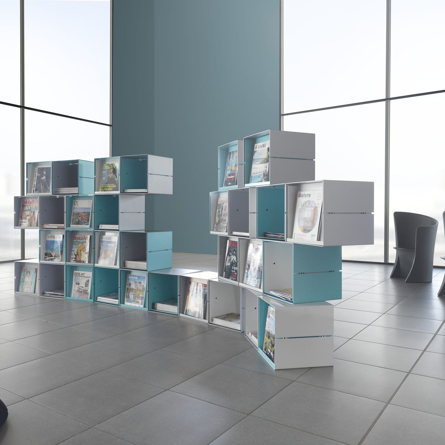 Self-supporting shelving system - PERIO’CUB - DPC - contemporary ...