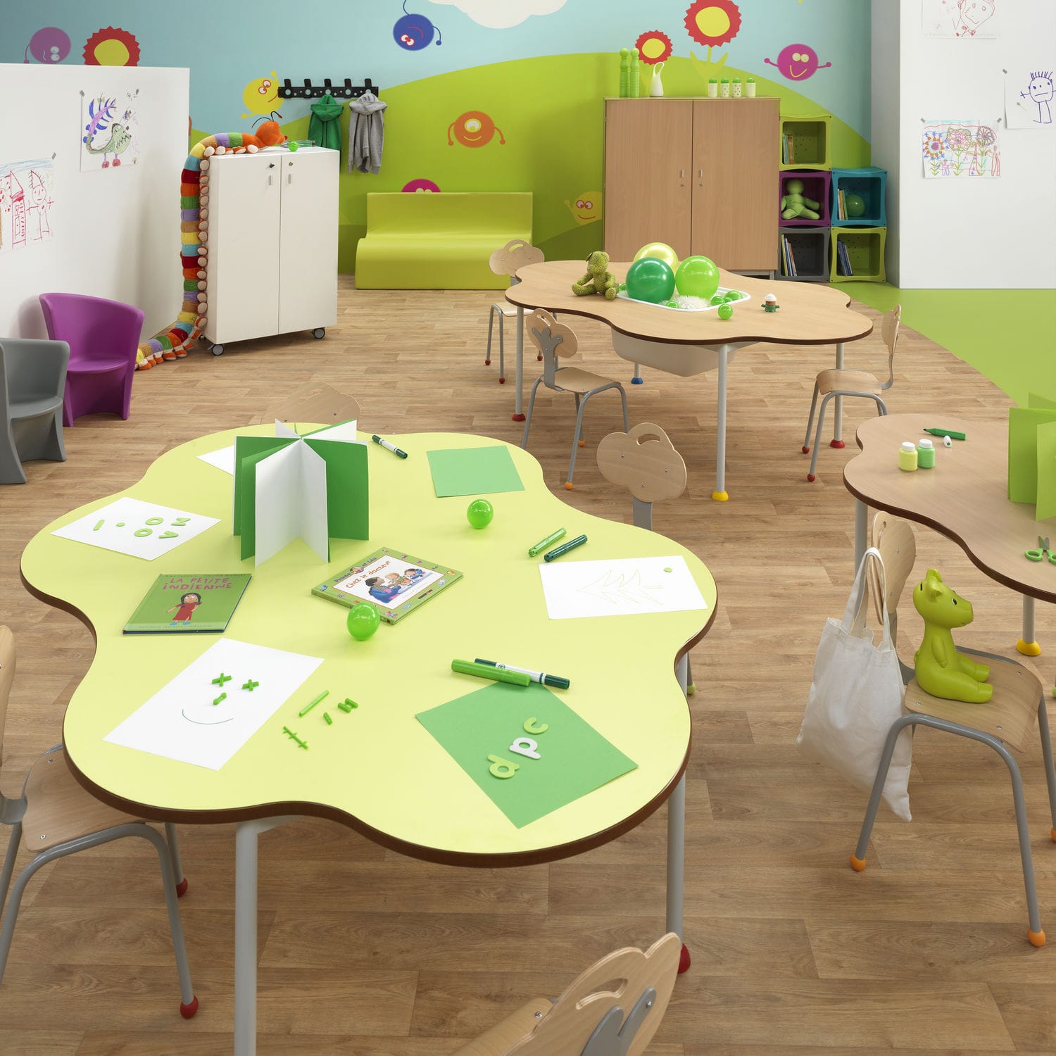 Contemporary work table - FLIC FLAC - DPC - laminate / polypropylene ...