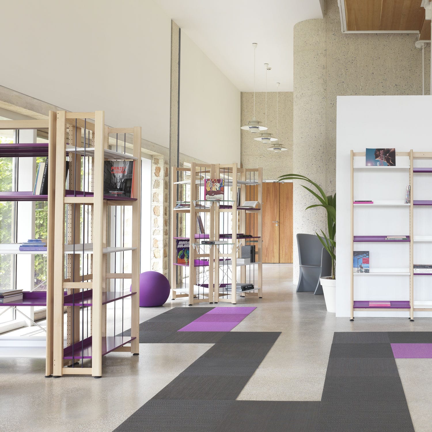 Multimedia shelving - MAJEO - DPC - for library / light-duty / standard