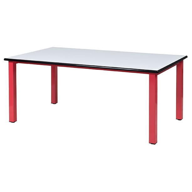 Contemporary table - ZANA - DPC - polyethylene / steel base / rectangular