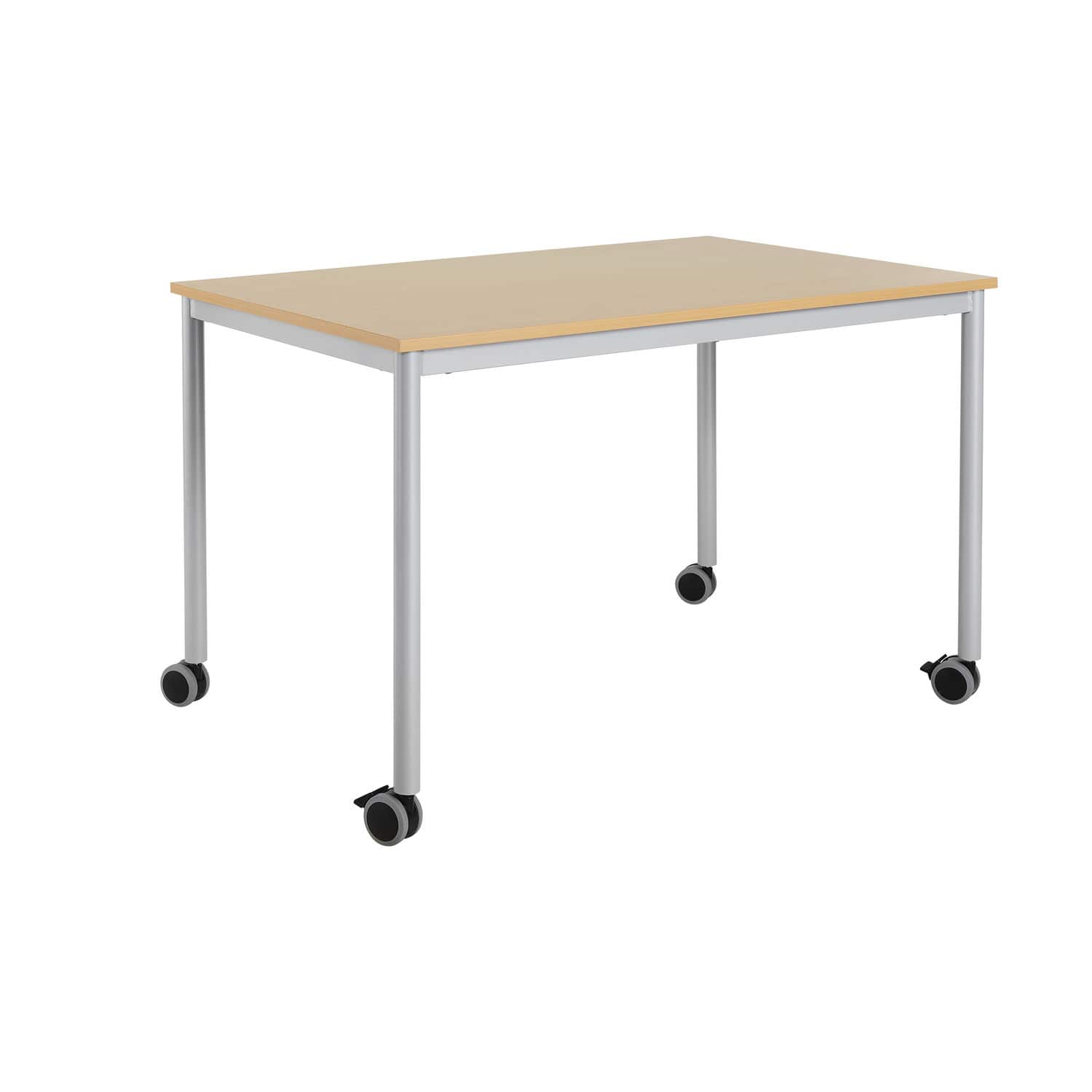Contemporary table - ORGA - DPC - laminate / melamine / steel base