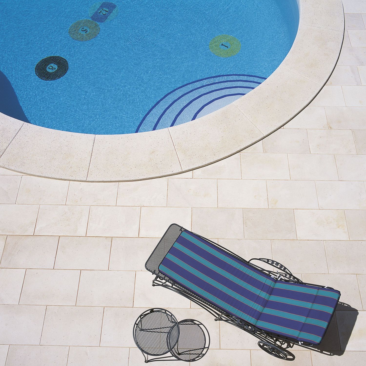 Limestone tile - CAPRI - Levantina - sandstone / polished / outdoor