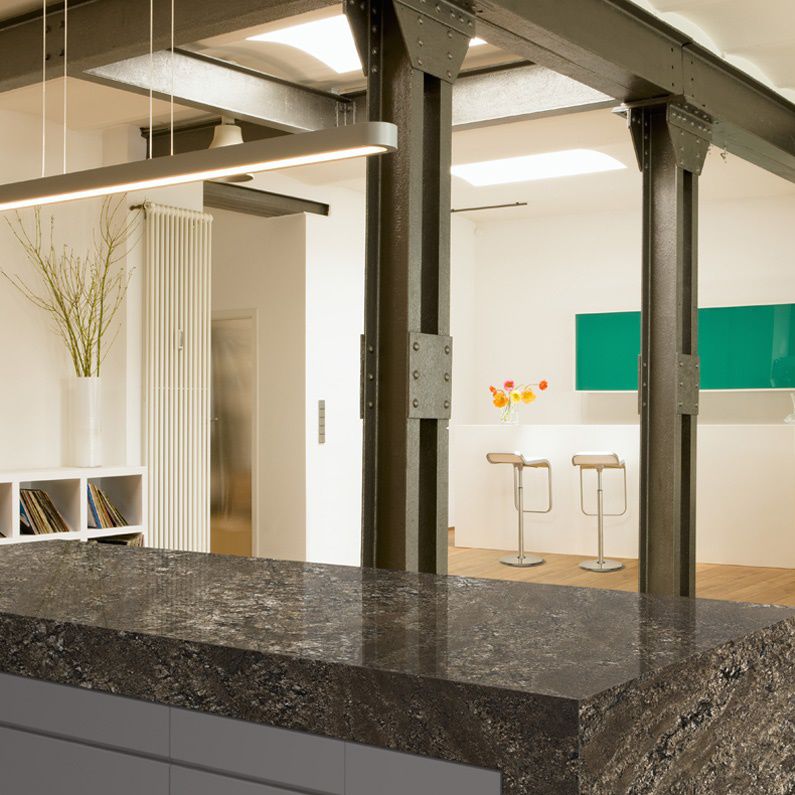 Granite countertop - BROWN : FERATTO - Levantina - kitchen / brown ...