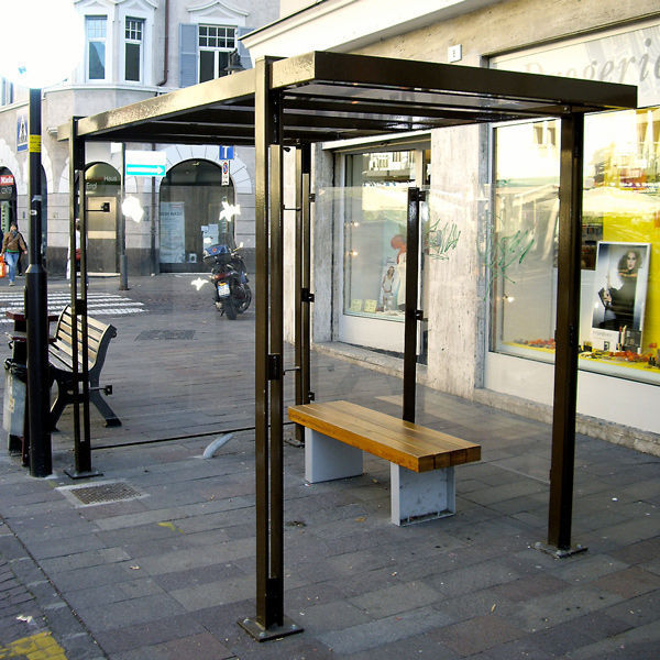 Metal bus shelter - LINEABUS - Euroform K. Winkler GmbH - polycarbonate ...