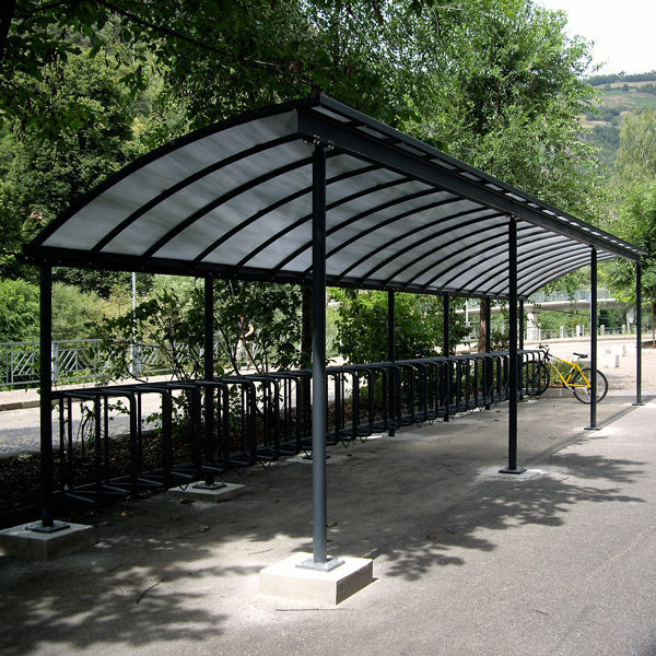 Polycarbonate canopy cycle shelter - WING BIKE - Euroform K. Winkler ...