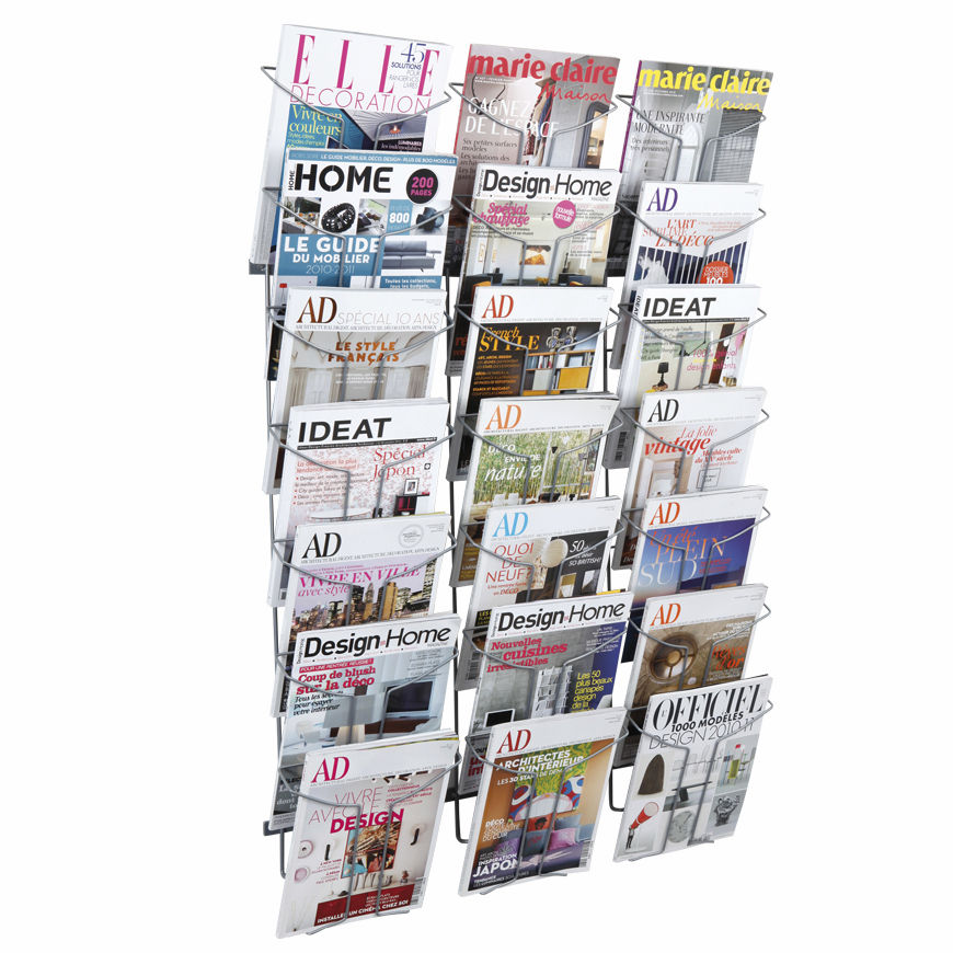 Wall-mounted brochures rack - DDFIL21M - ALBA - metal / for shop