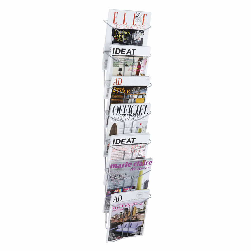 Wall-mounted brochures rack - DDFIL7M - ALBA - metal / for shop