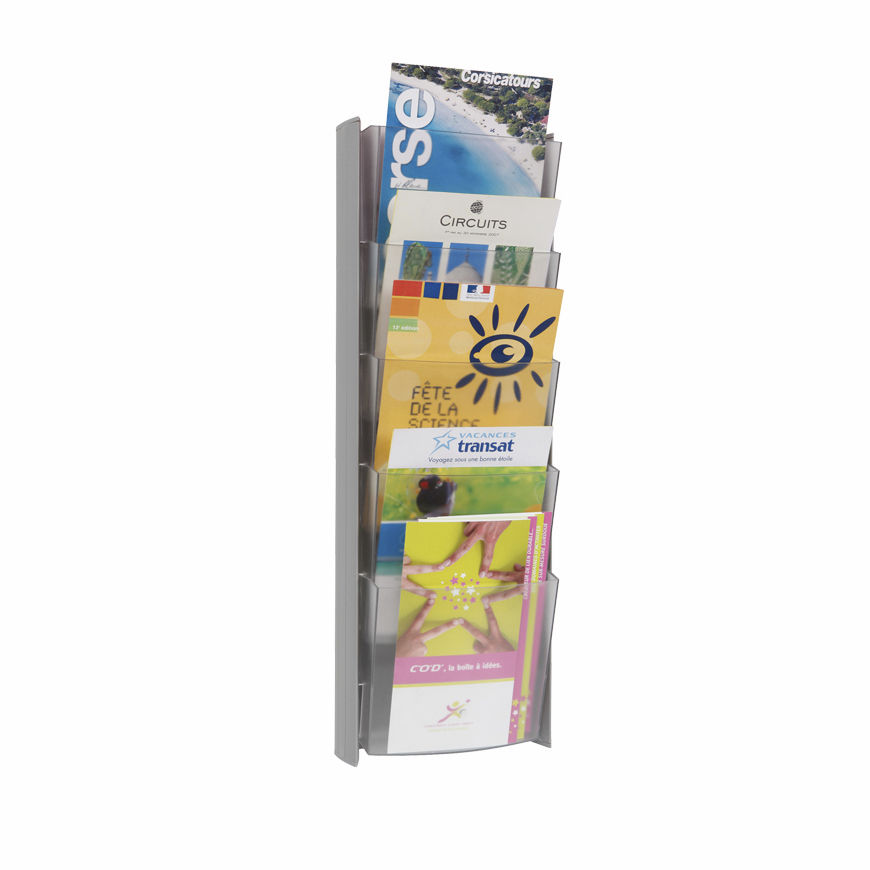 Wall-mounted brochures rack - DDPROMM M - ALBA - plastic / for shop