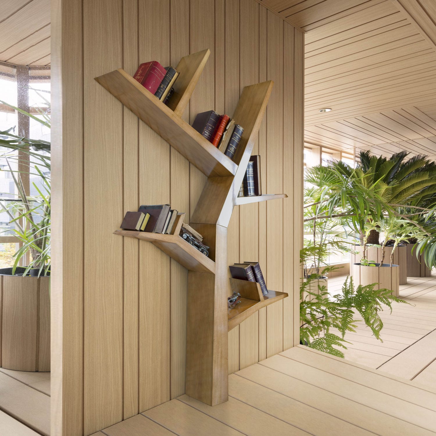 Wall-mounted shelf - TREE - LOLA GLAMOUR - original design / wooden ...