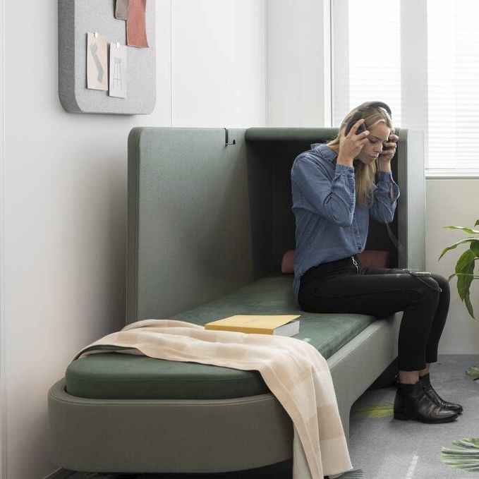 Contemporary daybed - POWERNAP - Ahrend - fabric / indoor / commercial