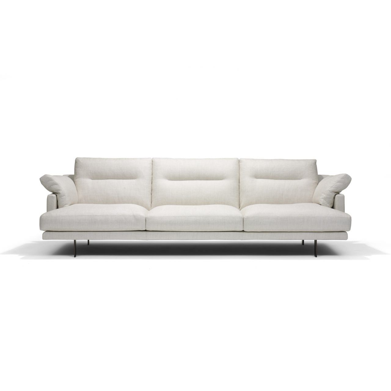 Contemporary sofa - GEORGE - Linteloo - fabric / leather / cushion
