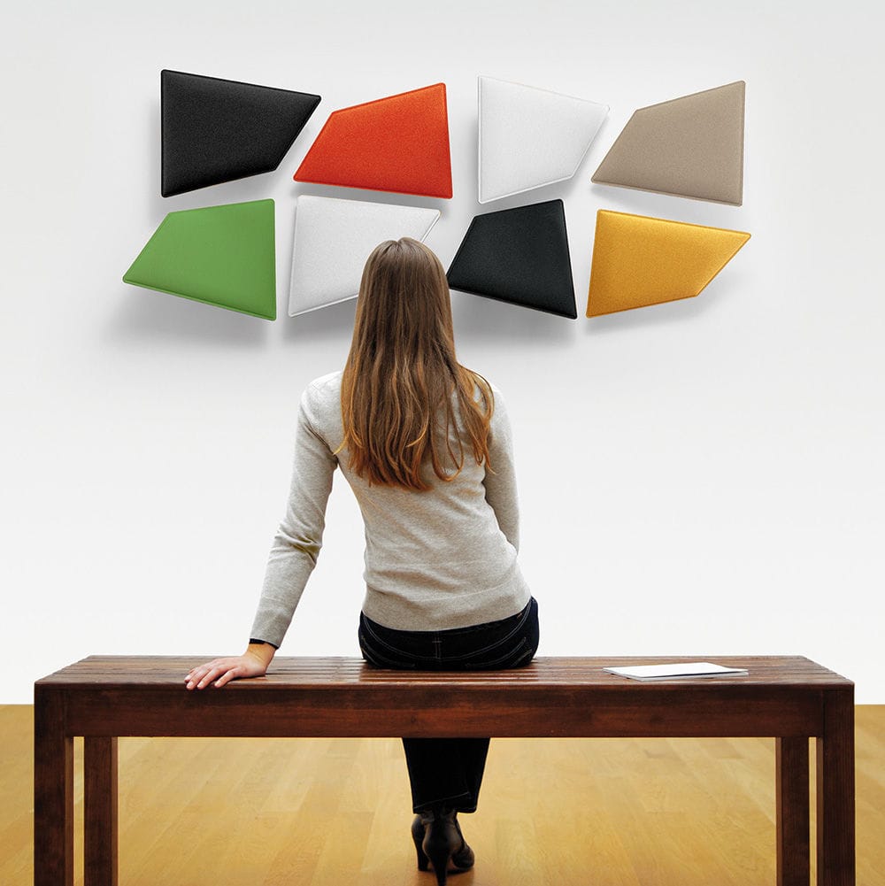 Wall-mounted sound-absorbing panel - FLAP - Caimi Brevetti SpA - for ...