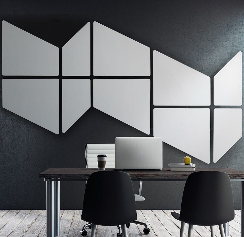 Interior acoustic panel / for ceilings / wall-mounted / polyester ...